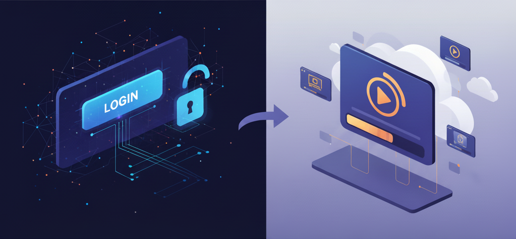 From Login to Upload - A Video Platform's Core Workflows | Diagramly.ai